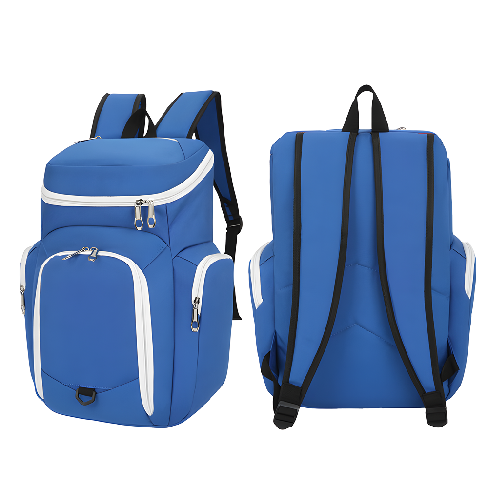 Custom Blue Training Backpacks - Sports Gear Swag