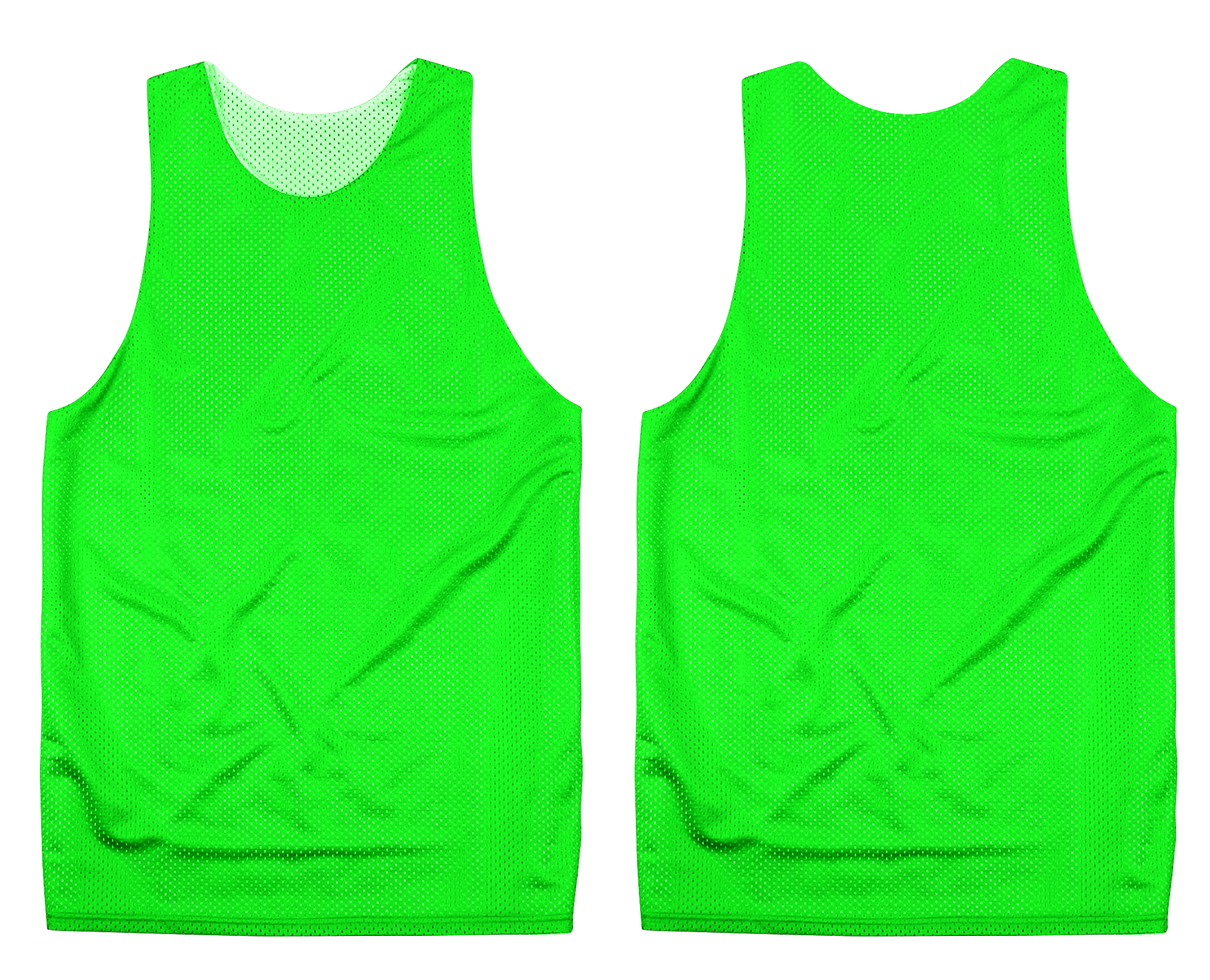 Custom Fluorescent Green Adult Youth Unisex Pinnies - Sports Gear Swag